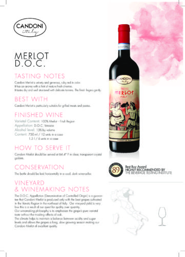 Candoni Merlot - Regal Wine Imports
