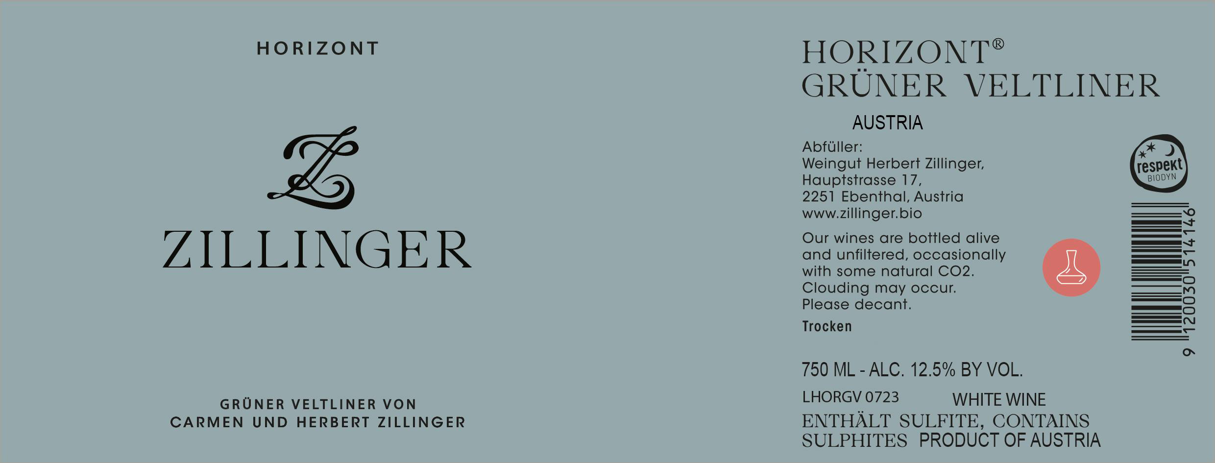 Grüner Veltliner 'Horizont' - Regal Wine Imports
